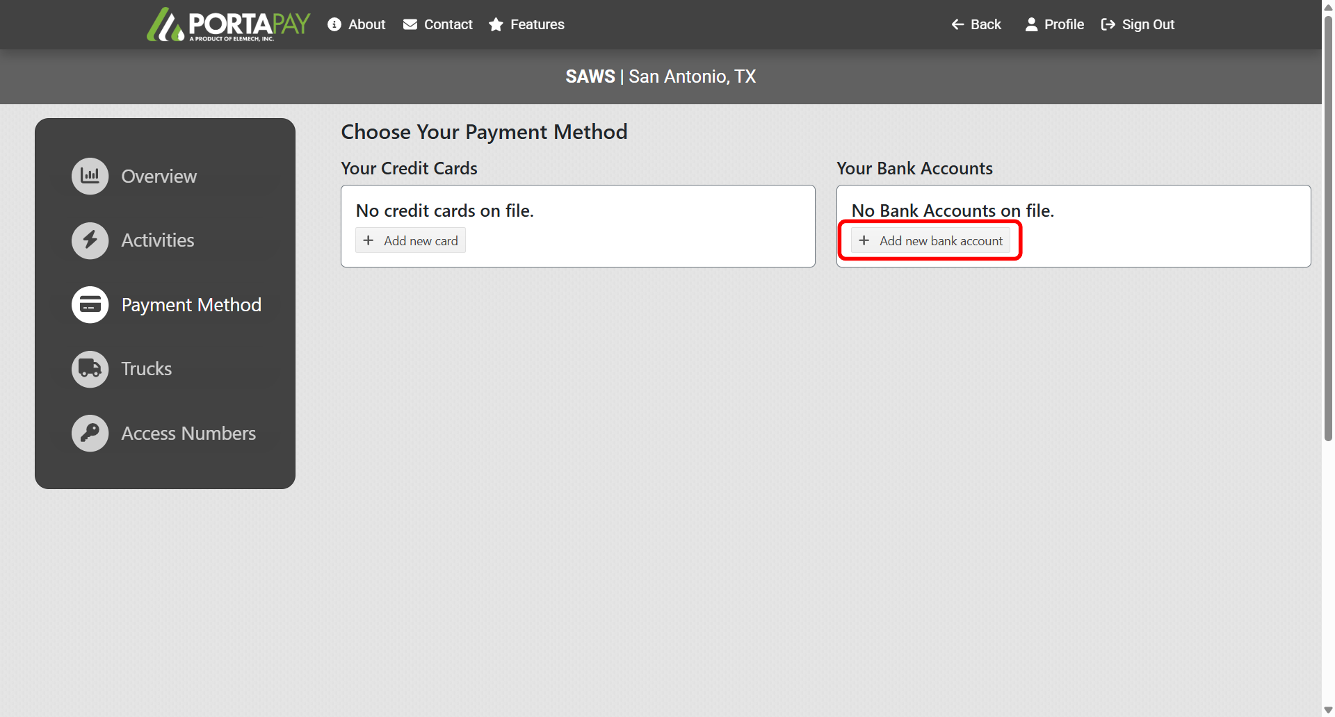 Customer Account Creation and Station Operation