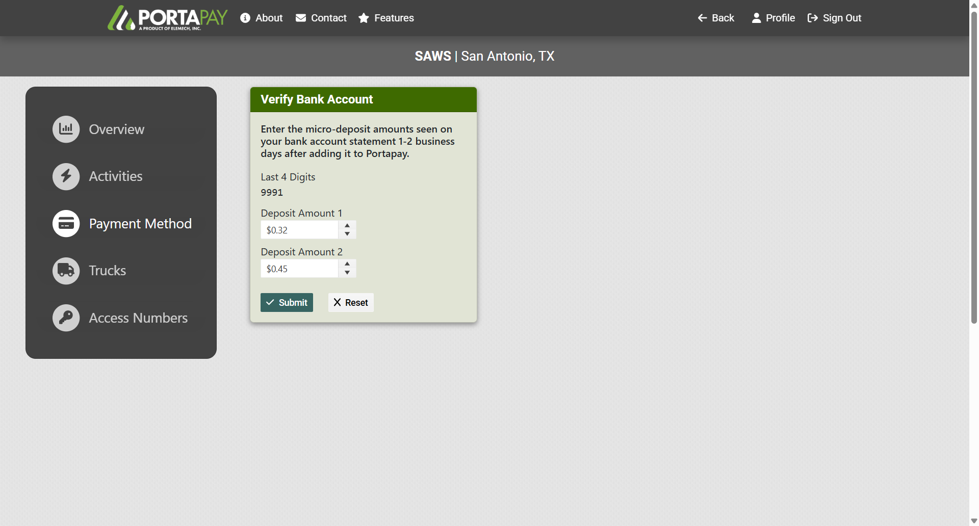 Customer Account Creation and Station Operation